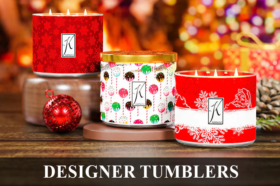 Designer 3-wick Candles | נרות מעוצבים עם 3 פתילים | Kringle Candle Israel