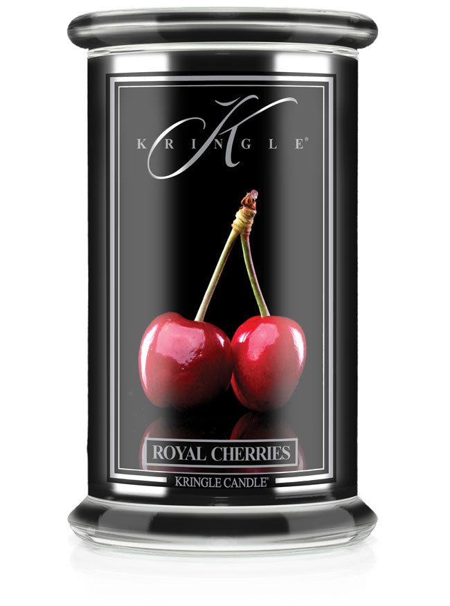 Royal Cherry Black Jar | Soy Candle | Kringle Candle Israel